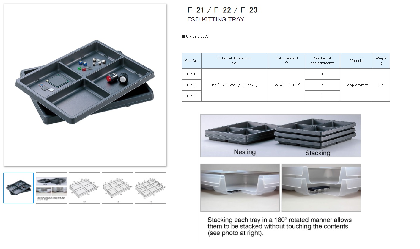 Ichiban Precision Sdn Bhd - Hozan - HOZAN ESD KITTING TRAY